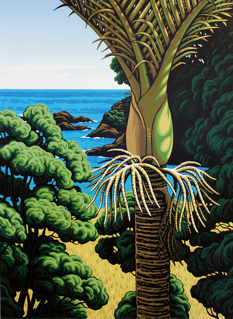 Lottin Point Nikau - Screen Print – The Poi Room Ltd