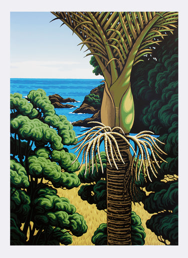 Lottin Point Nikau - Screen Print – The Poi Room Ltd